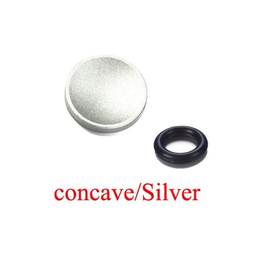 Кнопка спуска затвора серебряная, concave