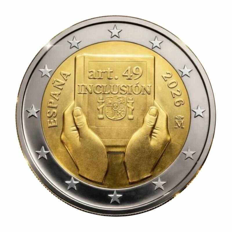 2 евро Испании 2026 г. Конституции Испании - Реформа статьи 49