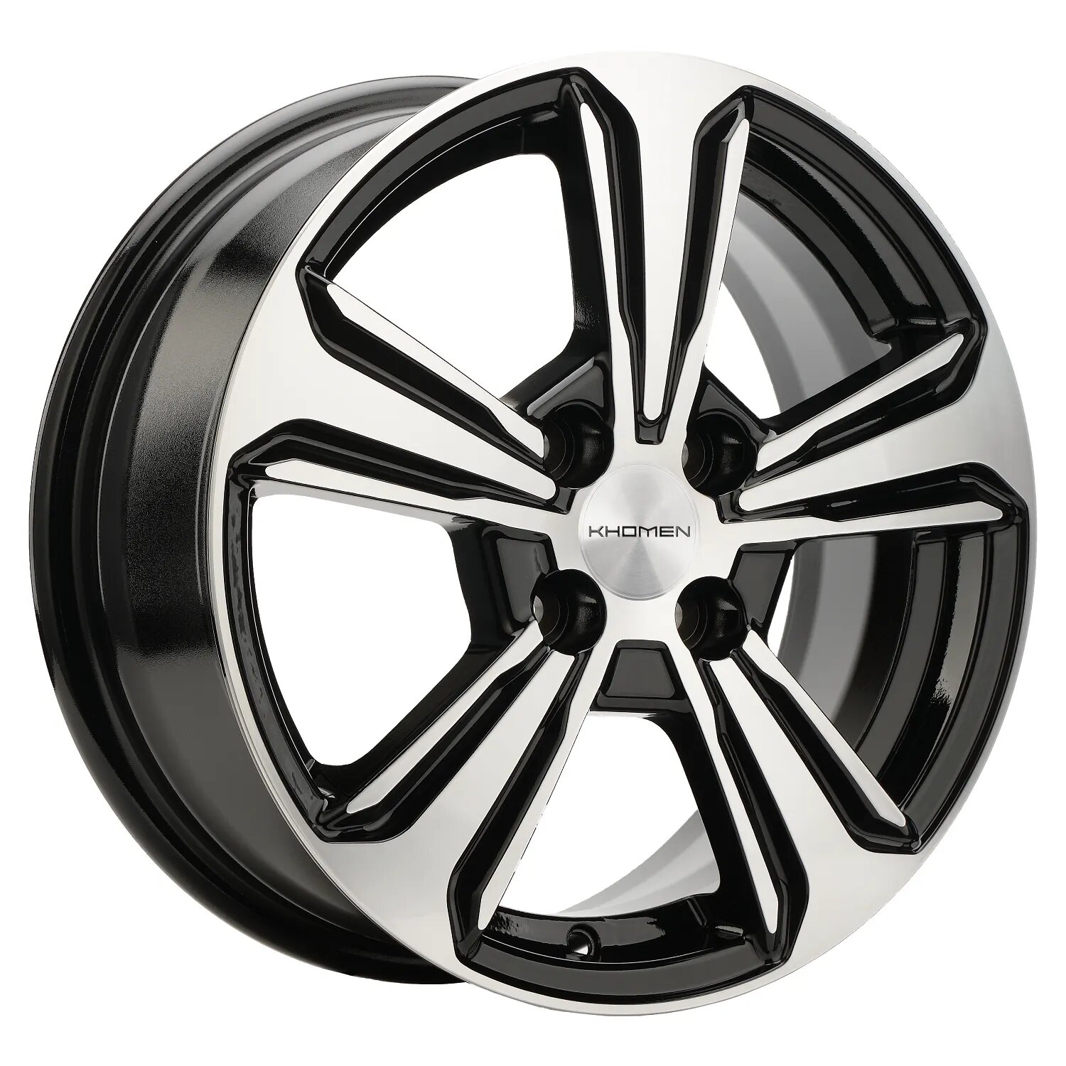 Диск автомобильный Khomen Wheels 1502 Hyundai Solaris II 6x15 4x100 ET46 54,1 Black-FP
