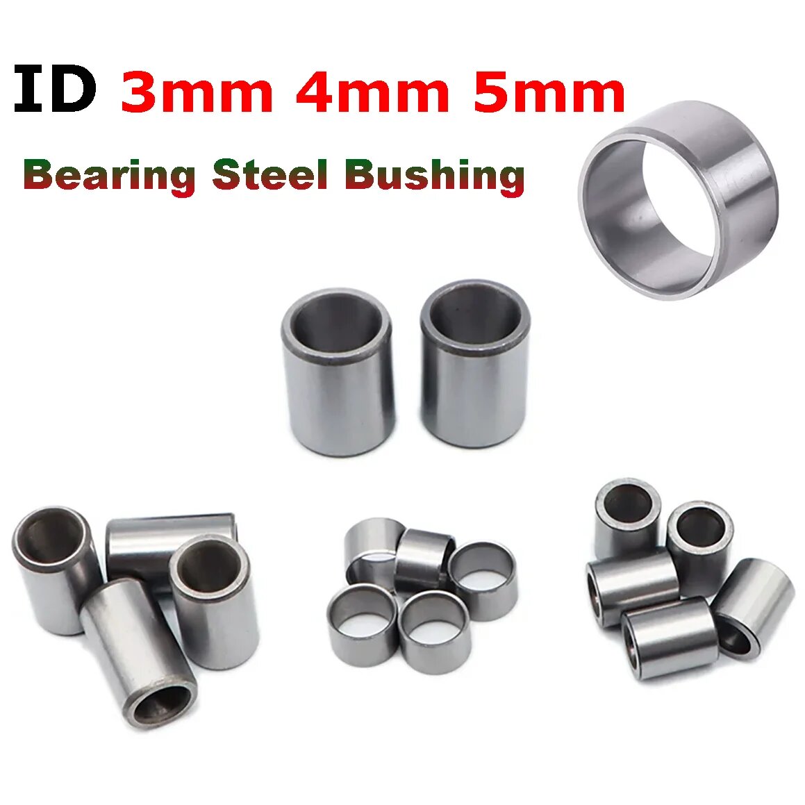 Втулки из стали GCR15, 3/4/5 мм, 2-20 мм 3x4x5mm, 1pcs