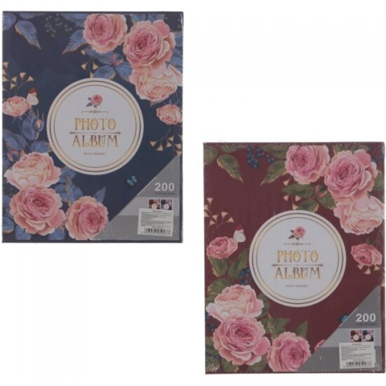 Фотоальбом для 200 фото Remeco Collection ТОП гифт 10*15, 21х5,5 H26 см, 2 вида, 795023