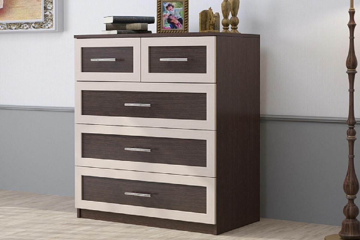 Комод Мебелинк 500-13 Венге Цаво для одежды 80*90*43