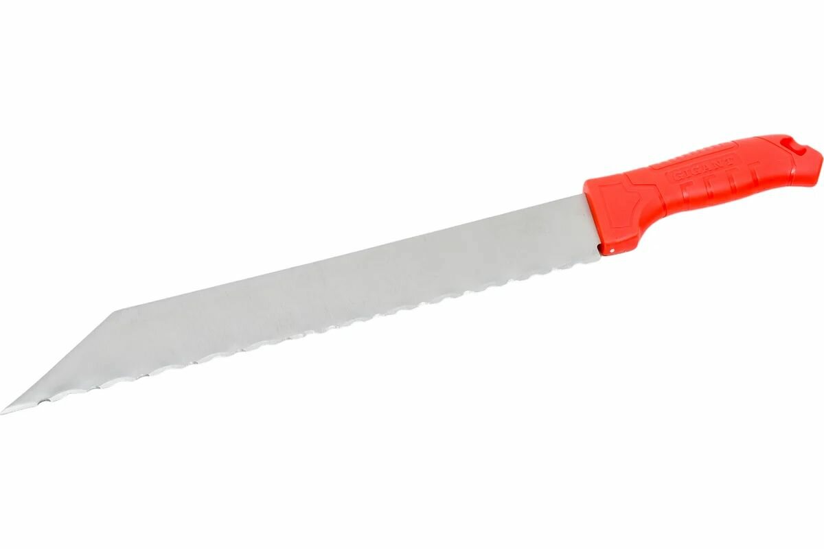 Нож строительный 335 мм для резки теплоизоляции, утеплителя Gigant зубчатый ножик GWK 634