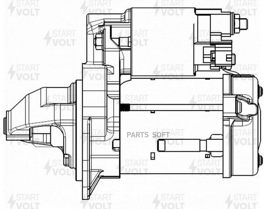 LST1906 STARTVOLT Стартер TOYOTA COROLLA E150 (08-) 1.33I 1,3кВт