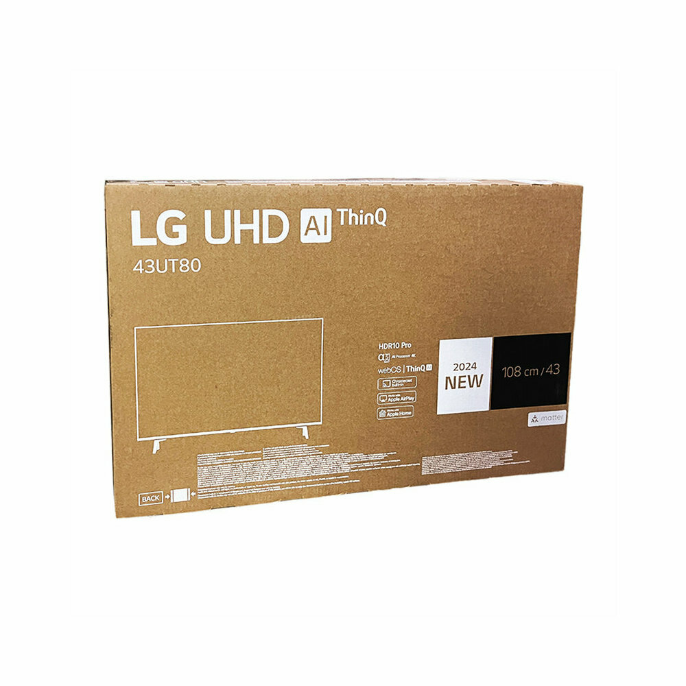 Телевизор LG 43UT80006LA webOS 4K UHD разрешение 3840x2160 43 частота обновления 60 LED 178 градусов