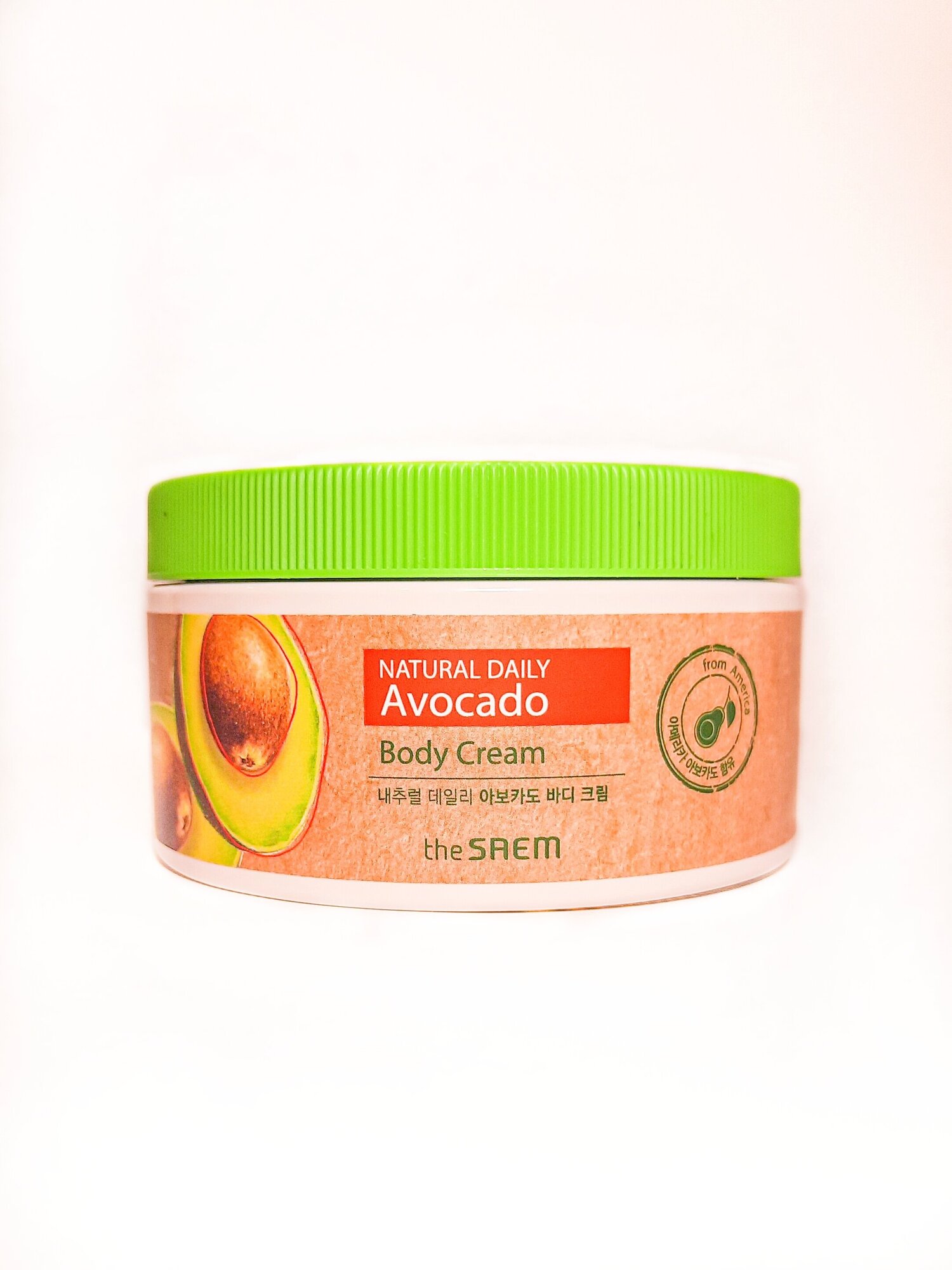 The Saem / Питательный крем для тела с экстрактом авокадо Care Plus Avocado Body Cream , 300 мл / Корейская косметика