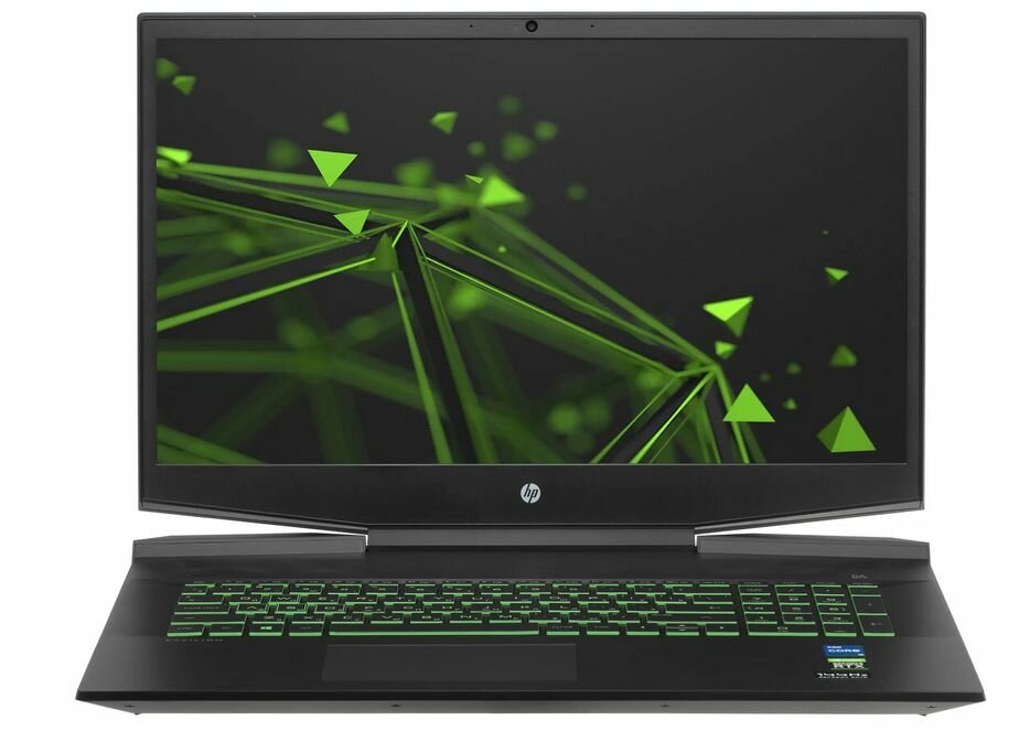 17.3" Ноутбук HP Pavilion Gaming 17-cd2080ur (638F8EA) черный - 1920x1080, IPS, Intel Core i5-11300H, ядра: 4 х 2.6 ГГц, 8 ГБ, SSD 512 ГБ, GeForce RTX 3050 Ti для ноутбуков - 4 ГБ, Windows 11 Home