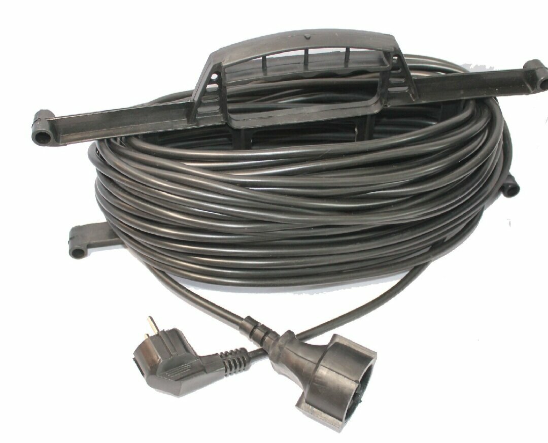 Удлинитель на рамке, длина 10м (кабель ПВС 2*1,5 ) 10 м, модель джетт 1 электрический, строительный, садовы