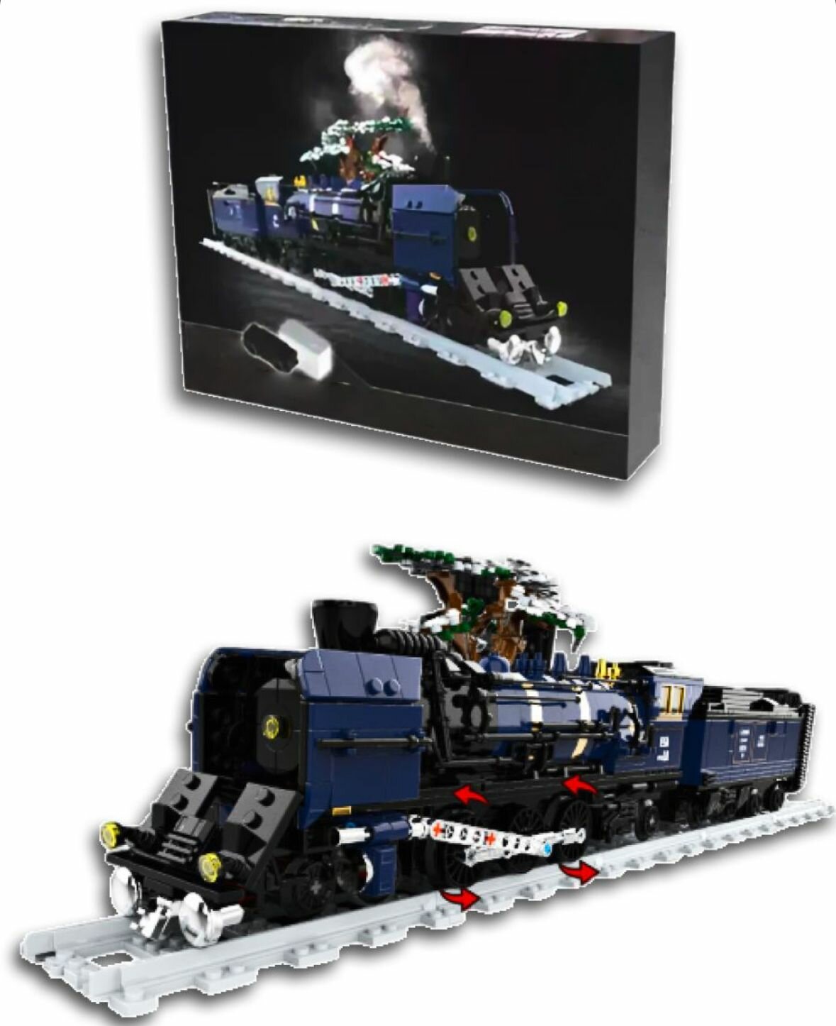 Конструктор Поезд Восточный экспресс 80018 / 1052 деталей