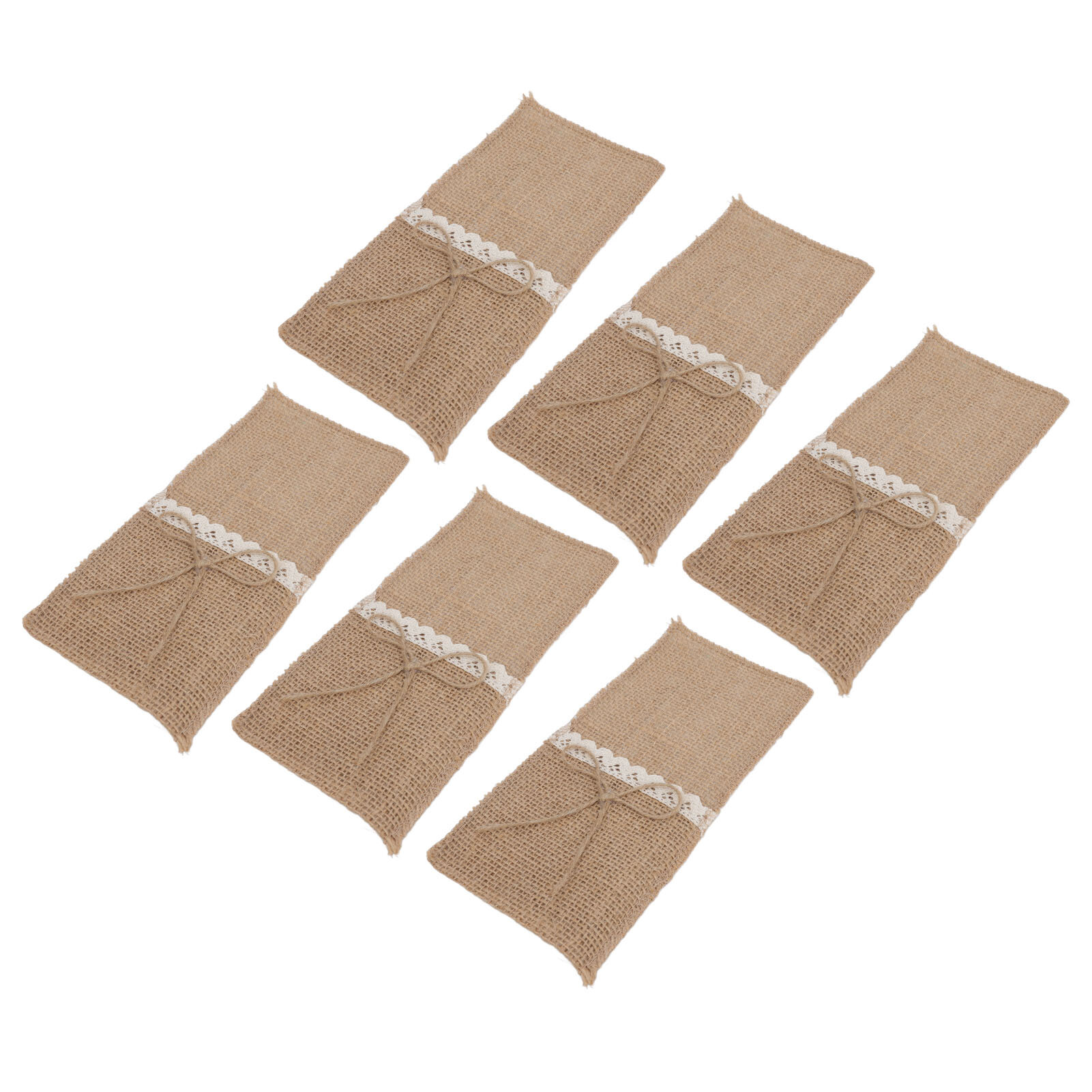 20 шт, посуда из мешковины, держатели для посуды, кружевное украшение, кружевная сумка для столовых приборов в стиле ретро, деревенская свадьба, вечеринка, день рождения, прием