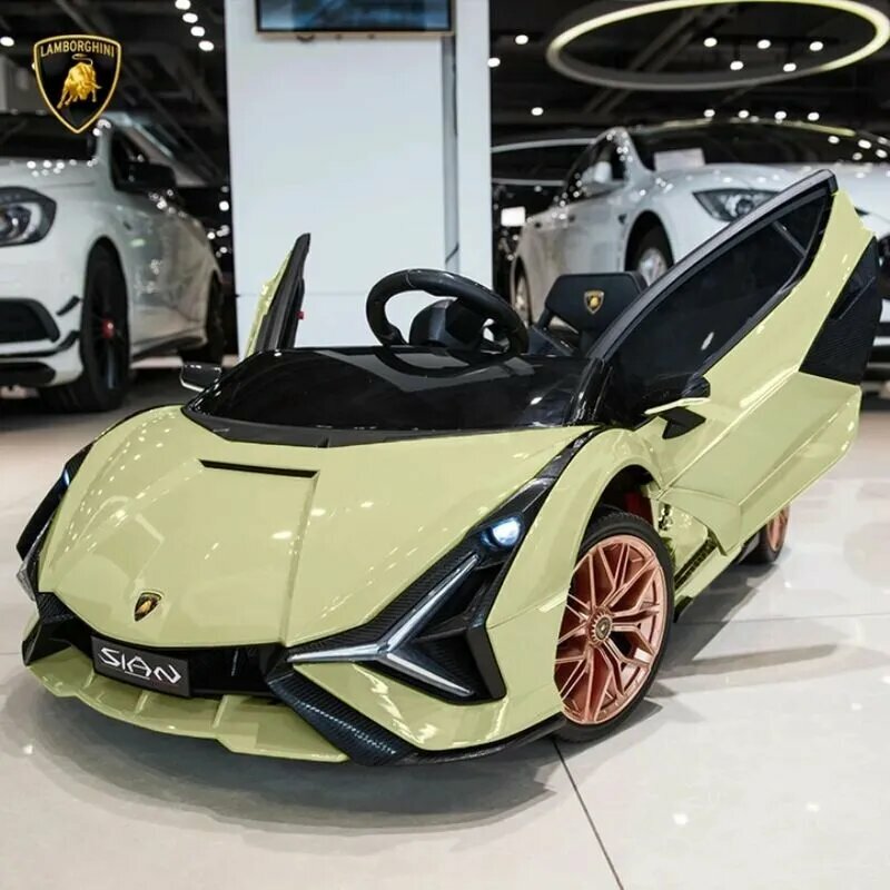 Игрушечный электромобиль Lamborghini, на котором могут сидеть взрослые и дети, универсальный и с дистанционным управлением