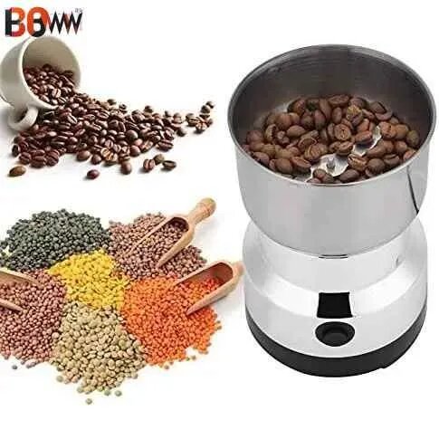 Мощный измельчитель для сухих продуктов. Электрическая мельница для специй, зерна, соли, муки. Блендер-дробилка для дома.