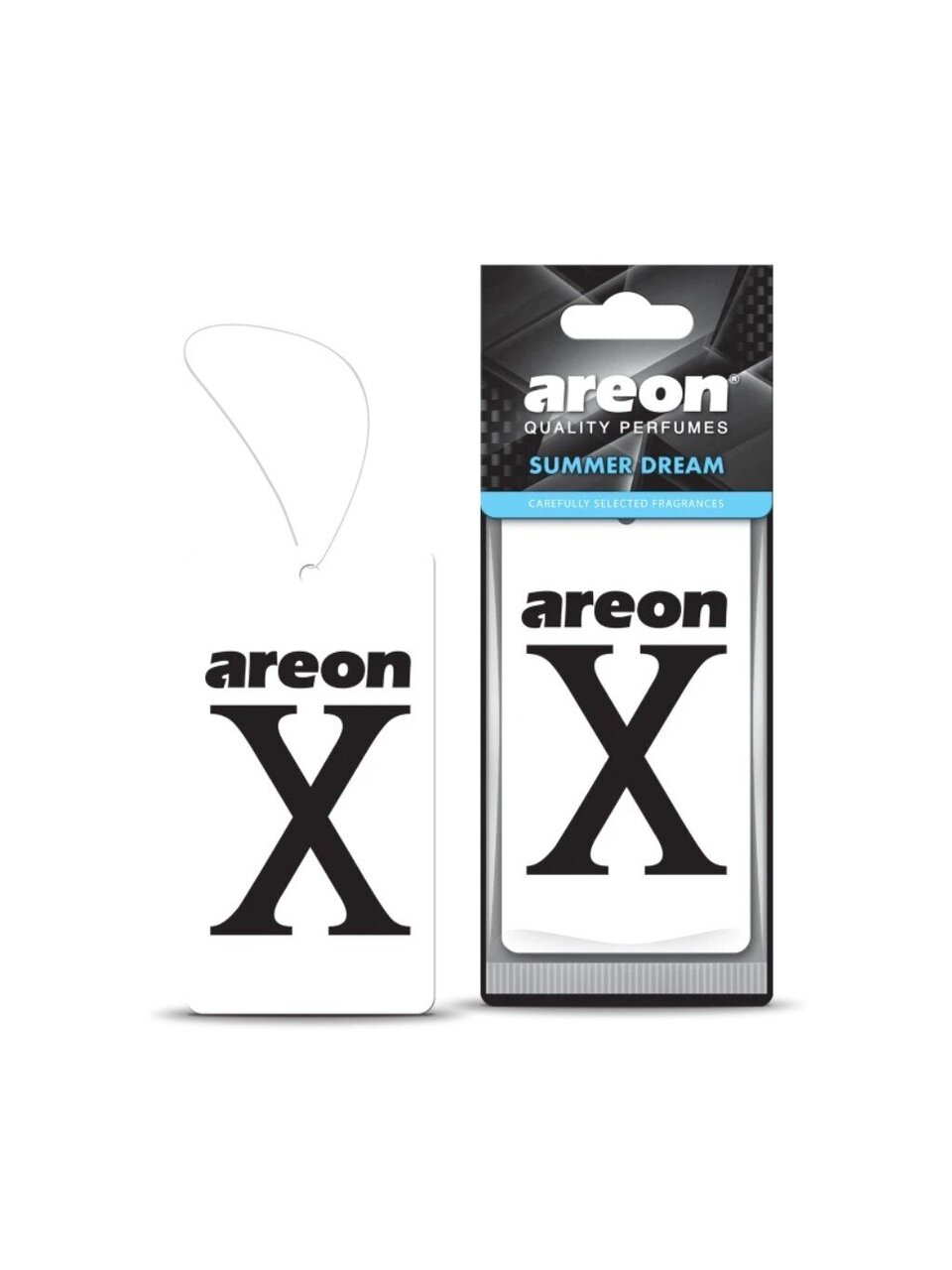 Ароматизатор в машину подвесной Areon X-Version White Летняя мечта, сухой освежитель воздуха для автомобиля, 704-AXV-010