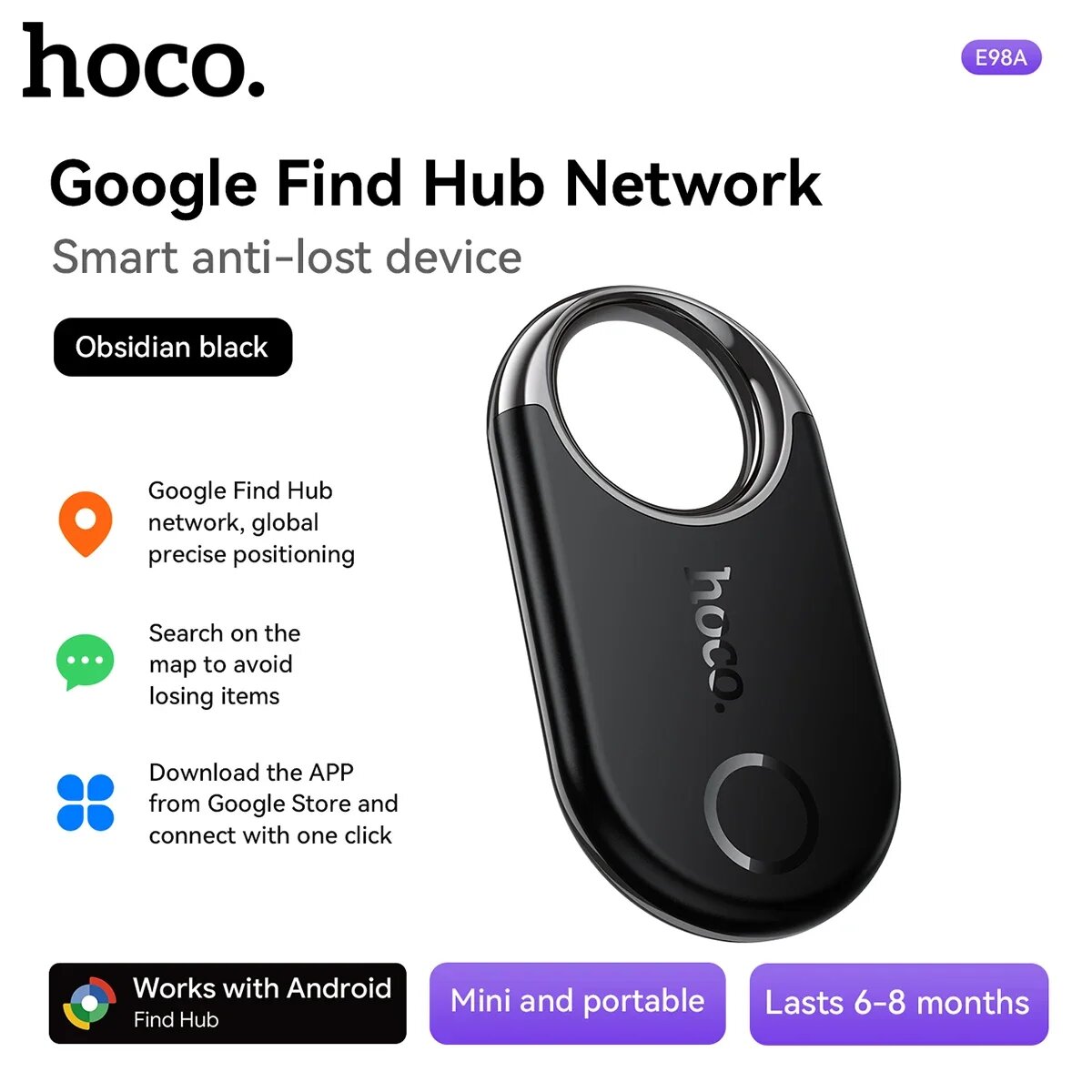 HOCO E98A GPS-трекер для Android