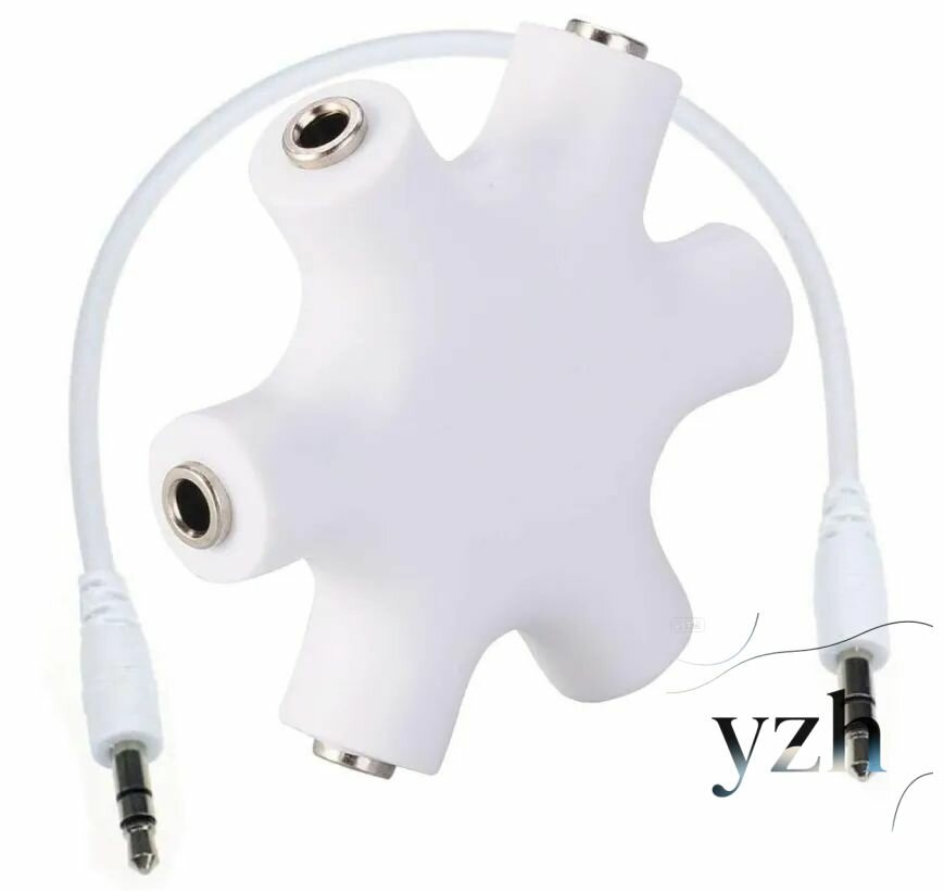 6-портовый аудио сплиттер 3.5 мм