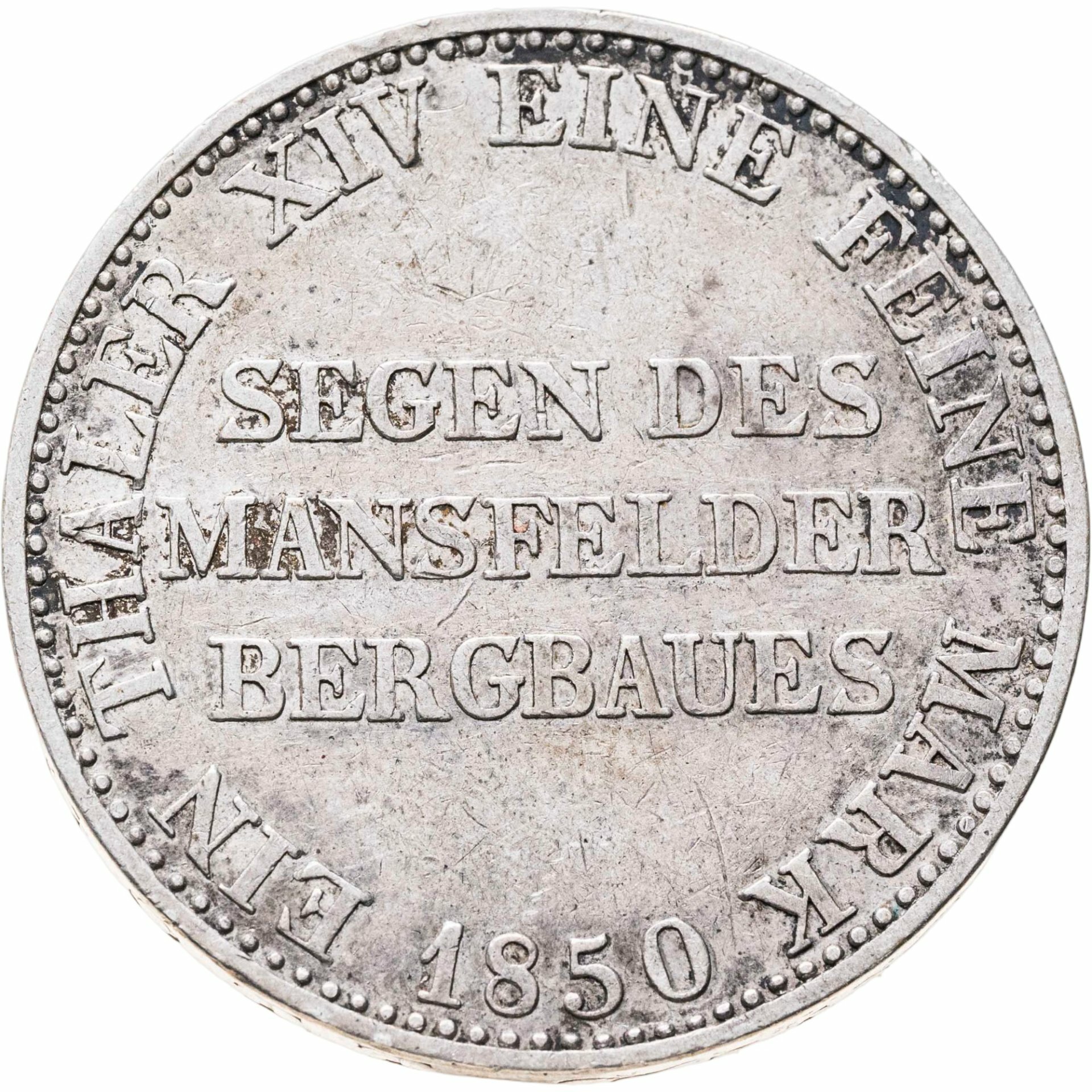 Пруссия 1 талер 1850 А, Серебро 750, в сохранности VF-XF