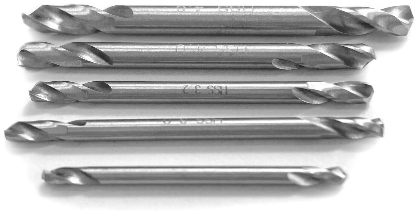 Набор свёрл VIRA 554350, двусторонние, для заклёпок, 2,4-4,8 мм
