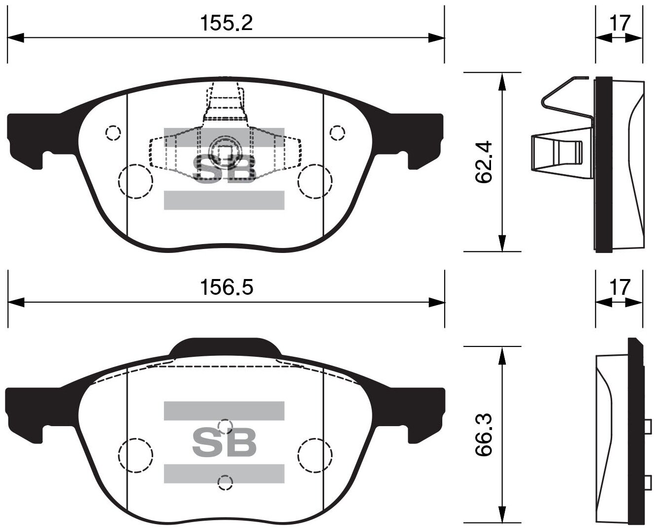 Колодки Тормозные SANGSIN SP1260