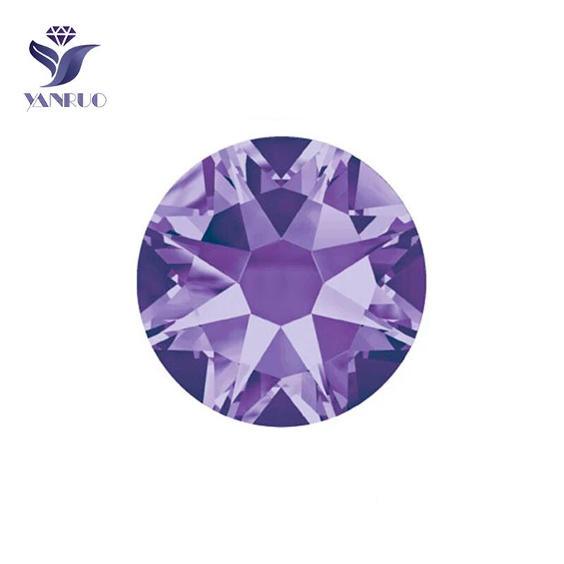 YANRUO 2088 стеклянные кристаллы для декорирования Фиолетовый, SS30 288pcs, Tanzanite