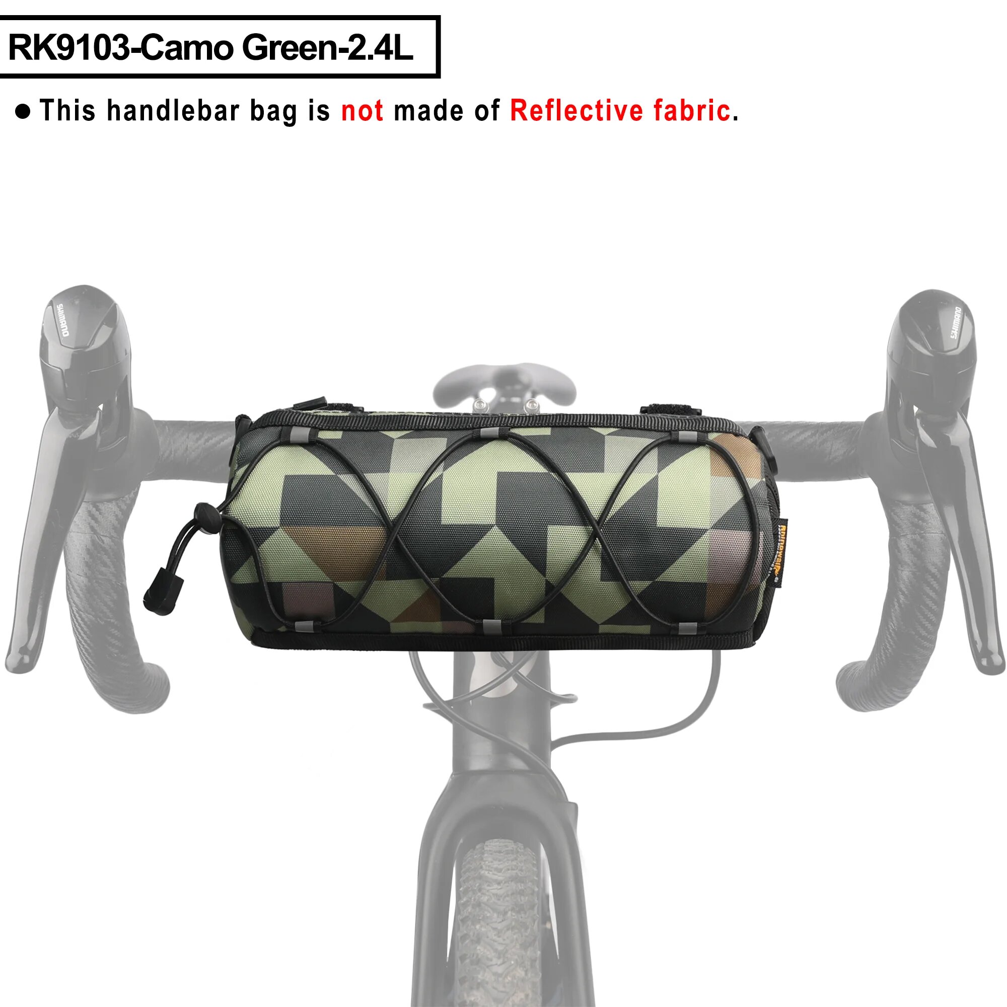 Rhinowalk RK9103 Велосипедная сумка 2.4л Camo Green
