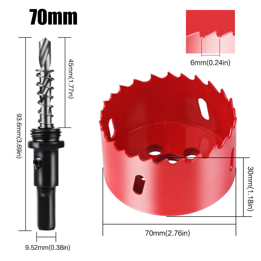 Деревянная доска фотоэлектрическая труба алюминиевая гипсокартонная плита открывалка для отверстий Диаметр 70 мм