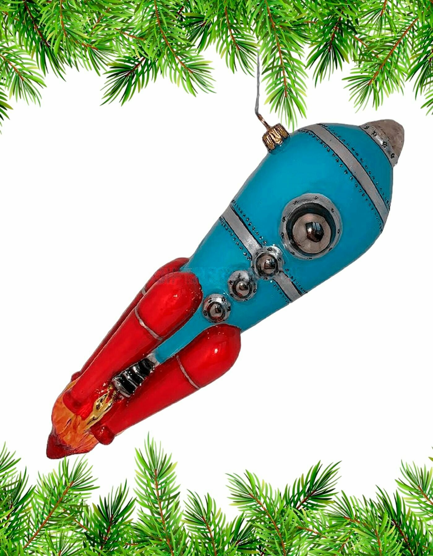 Игрушка на елку Ракета Komozja Family