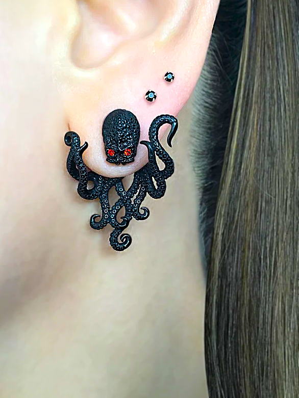 Серьги-трансформеры, славянский оберег, металл, циркон, фианит