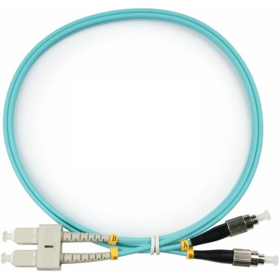 Патч-корд оптический Toplan , дуплексный, FC/PC-SC/PC, MM 50/125 (OM3), 15 м, LSZH