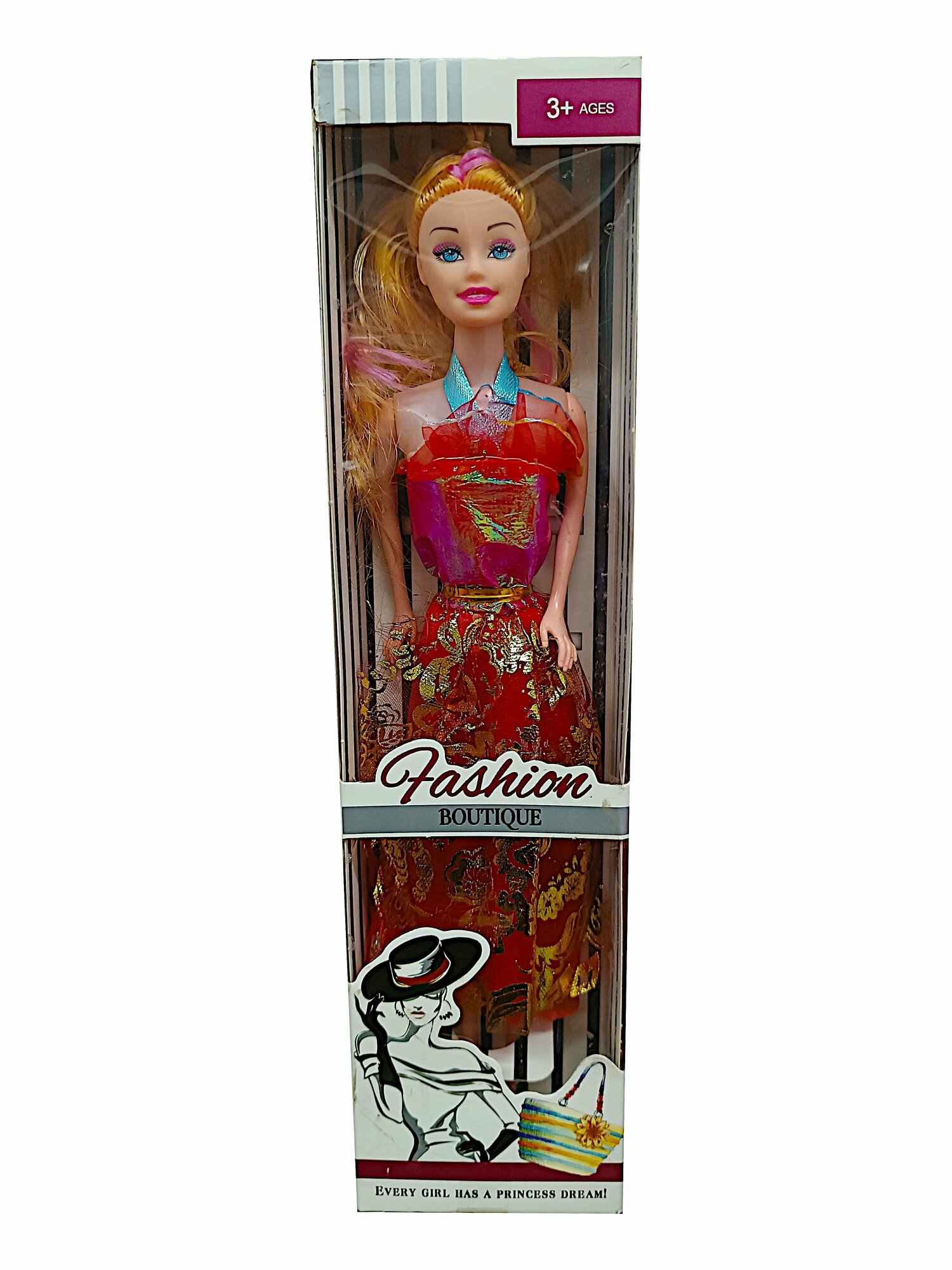 Кукла Fashion Boutique в/к 32*8*4,5 (6669 / 213) кр/роз