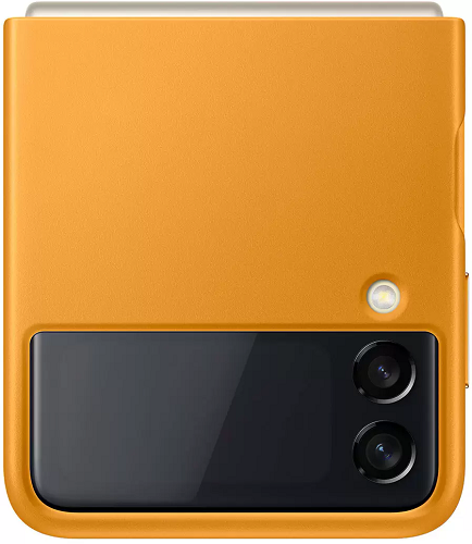 Чехол-накладка Samsung Flip3 EF-VF711LYEGRU желтый Leather Cover