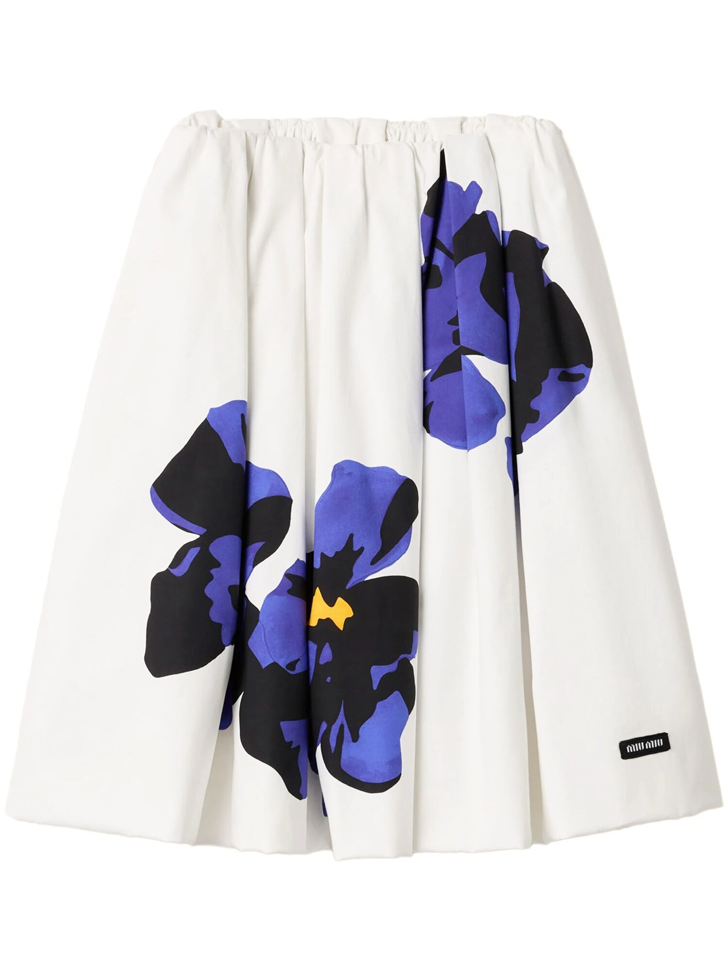 Юбка Printed poplin midi skirt