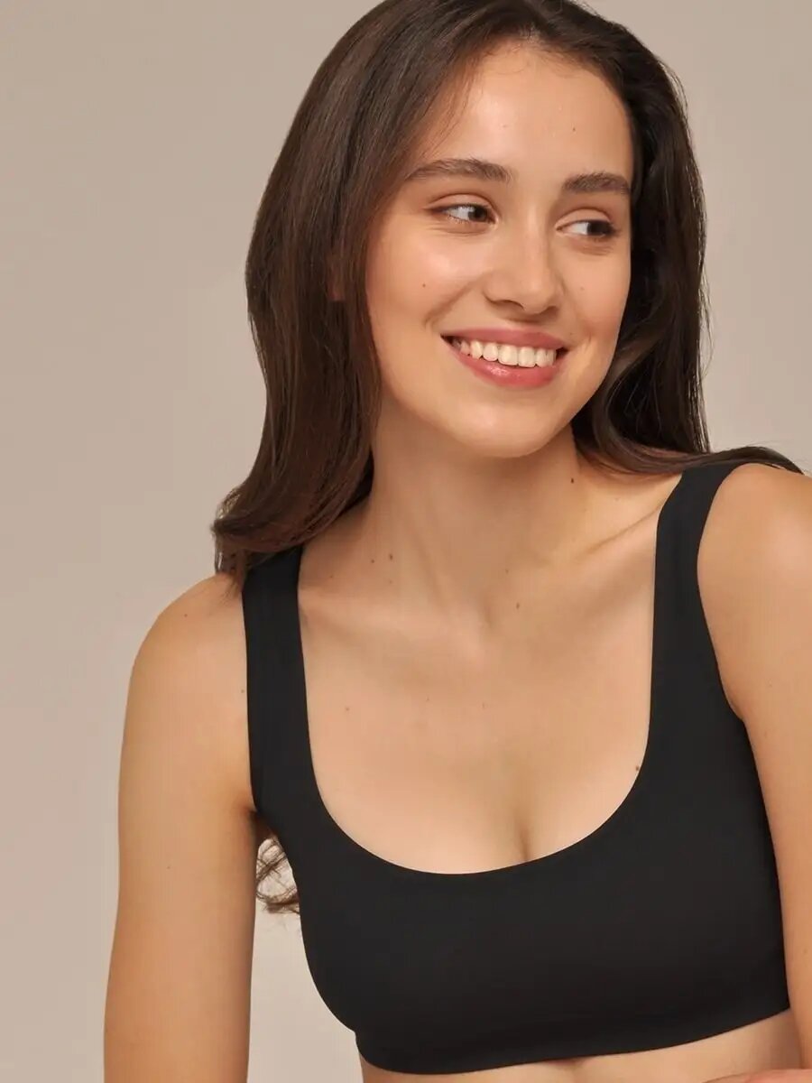 Бюстгальтер топ с широкими лямками