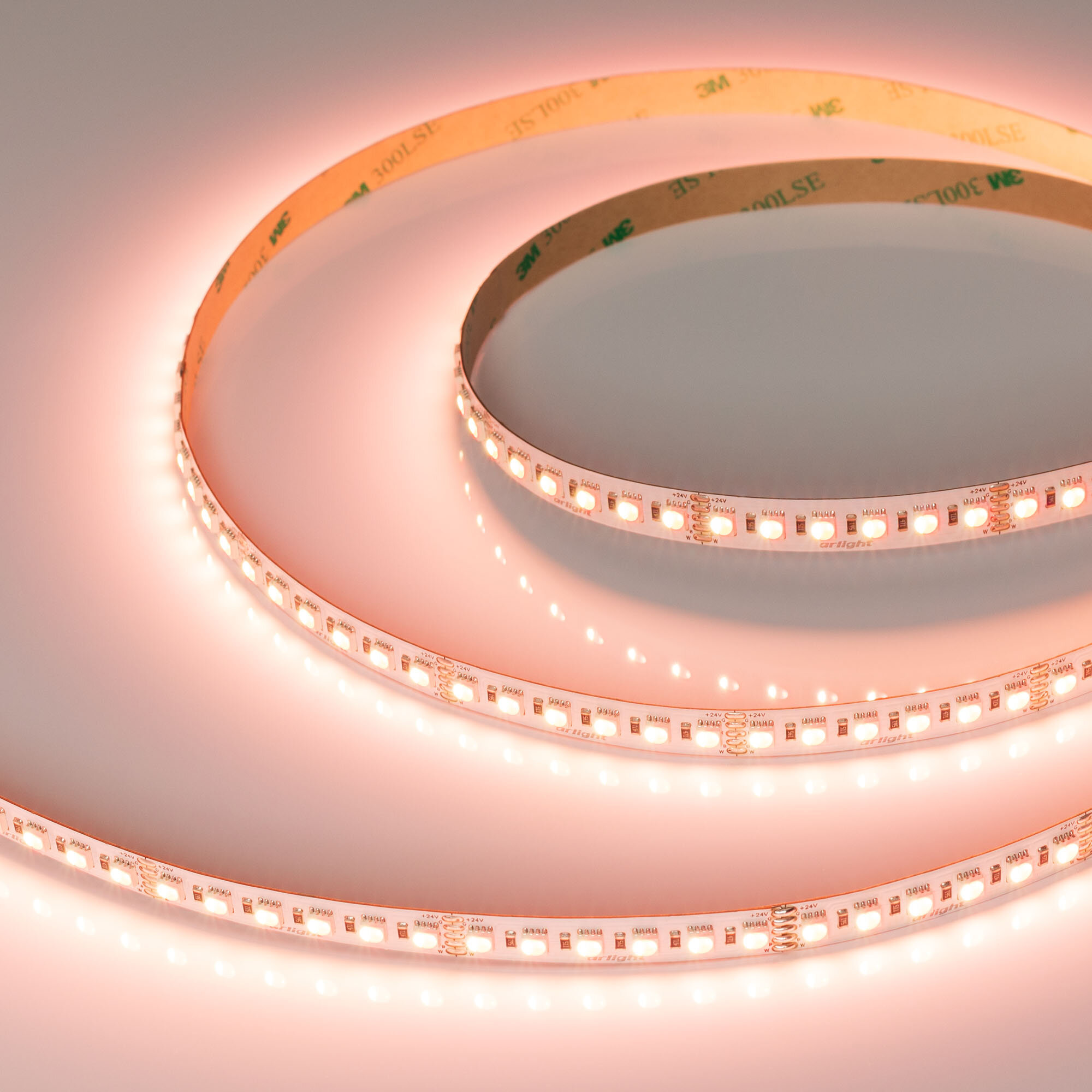 Светодиодная Лента RT-H120-10mm 24V RGBW-Warm-4-in-1 (25 W/m, IP20, 4040, 5m) (Arlight, Открытый) 048746