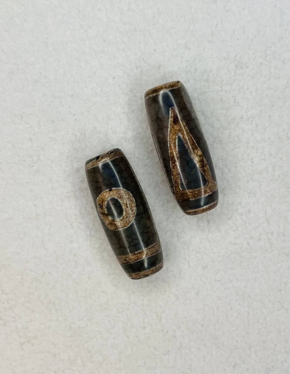 Бусина Дзи / Гора / Агат / 1 шт