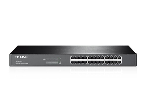 Сетевой коммутатор TP-Link SMB TL-SG1024 Коммутатор 24LAN 10/100/1000Mb/s Unmanagersd Gigabit Rackmount Switch