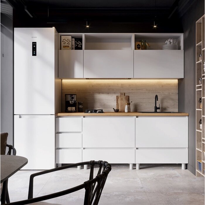 Кухня Хелен 2,0 м , в цвете белый/белый готовое решение кухни