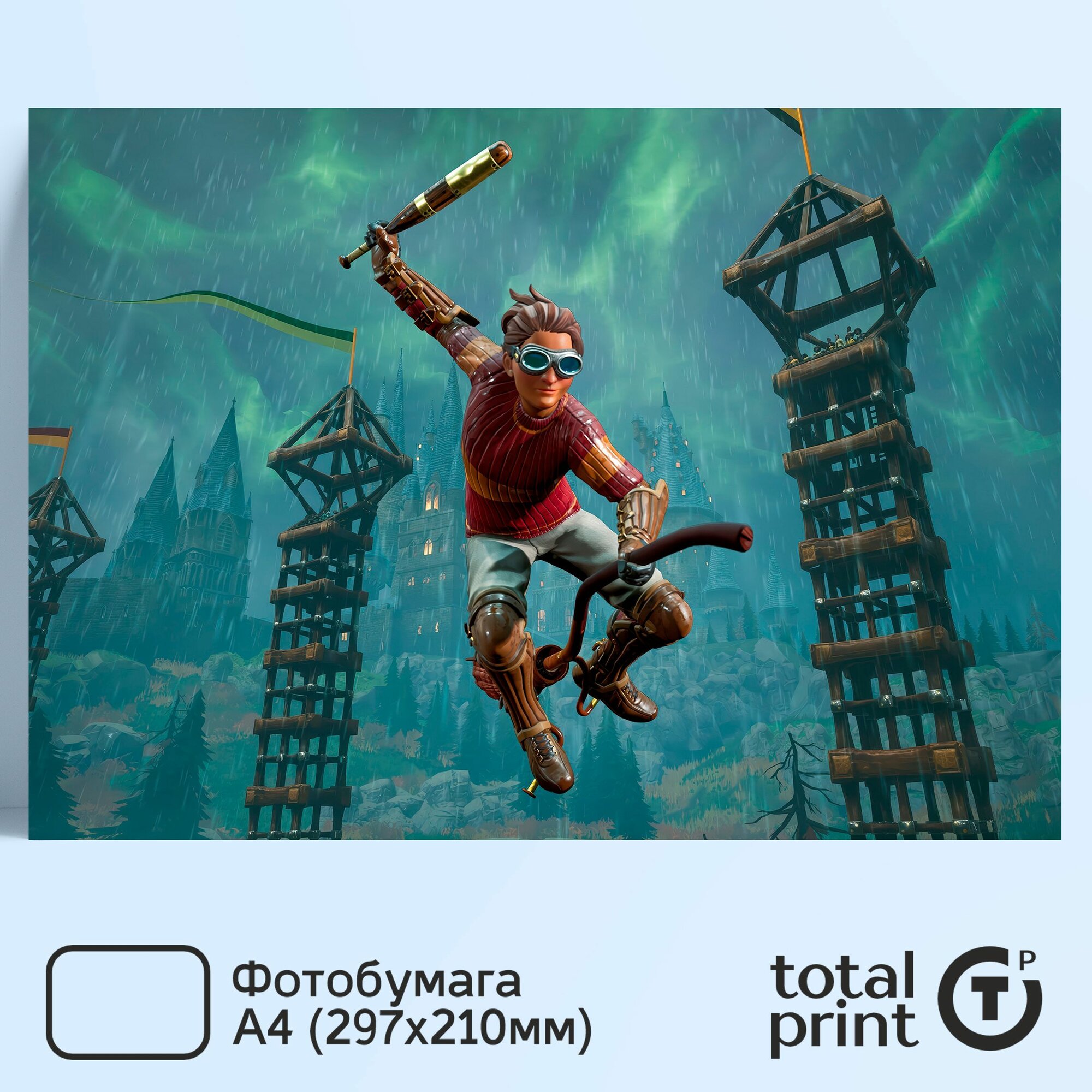 TotalPrint Постер для интерьера, Гарри Поттер Кубок Квидича, А4(21х29.7см)