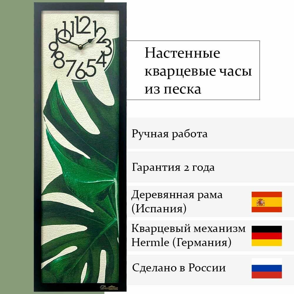 Картина интерьерная настенная для дома в раме , черный багет Династия 03-821 Листья тропические