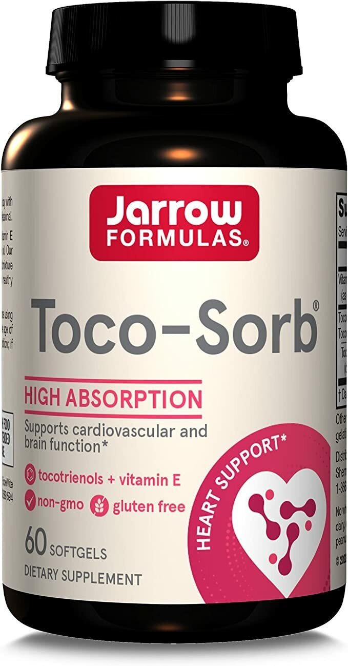 Jarrow Formulas, Toco-Sorb, Mixed Tocotrienols and Vitamin E, 60 Softgels