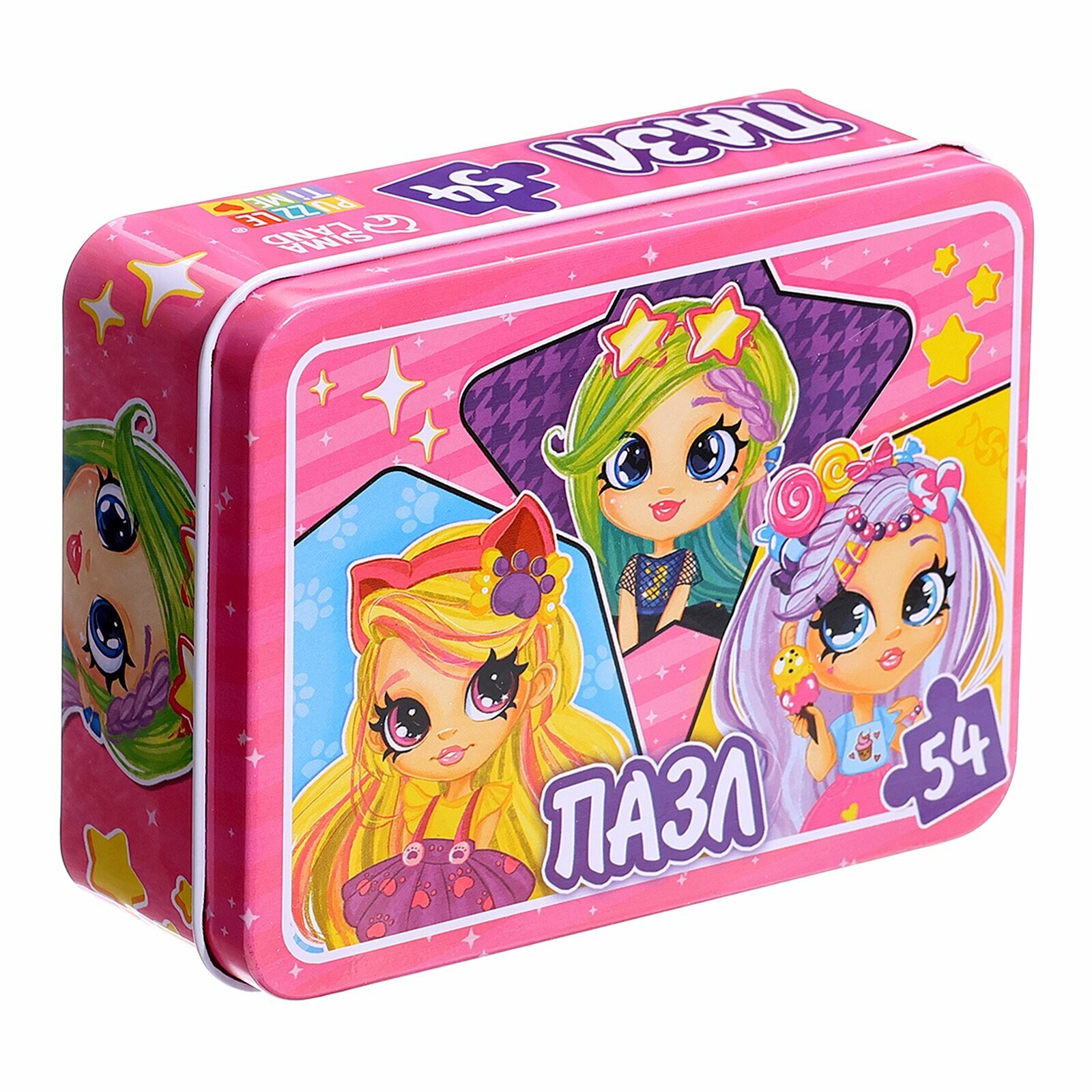 Пазл в металлической коробке «Лесные феи», 54 элемента, Puzzle Time