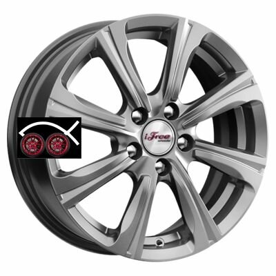 Колесный диск iFree Апероль (КС862) 6x15 4x100.0 ET35 D67.1 серебристый