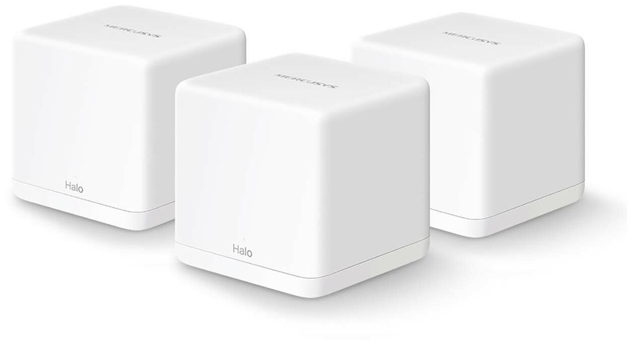 Mercusys Halo H30G(3-pack) Mesh Wi-Fi система AC1300, до 400 Мбит/с на 2,4 ГГц + до 867 Мбит/с на 5 ГГц, комплект 3 шт