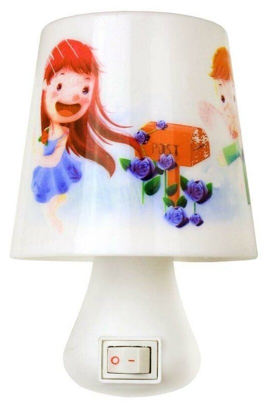 Светильник светодиодный NL-174 «Лампа» 220В ночник с выкл. бел. Camelion 12530