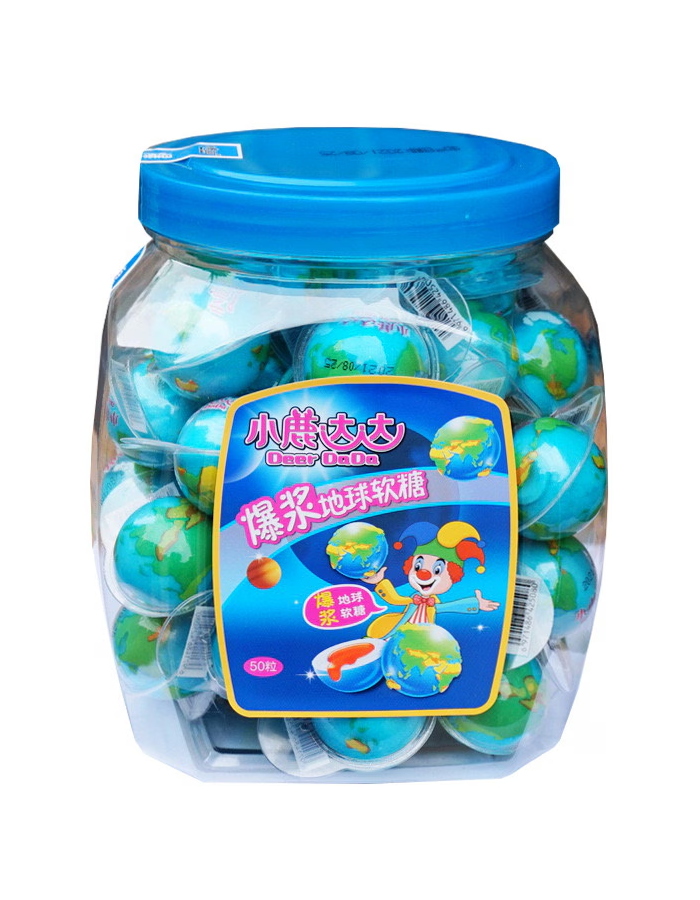 Мармелад планета Земля с фруктовым джемом 18 г * 50 шт