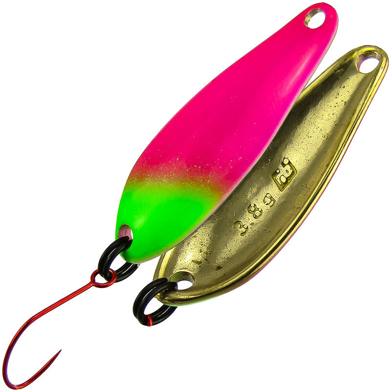 Блесна из латуни на форель, покрыта золотом и серебром RB Эффект 3.8гр - 195