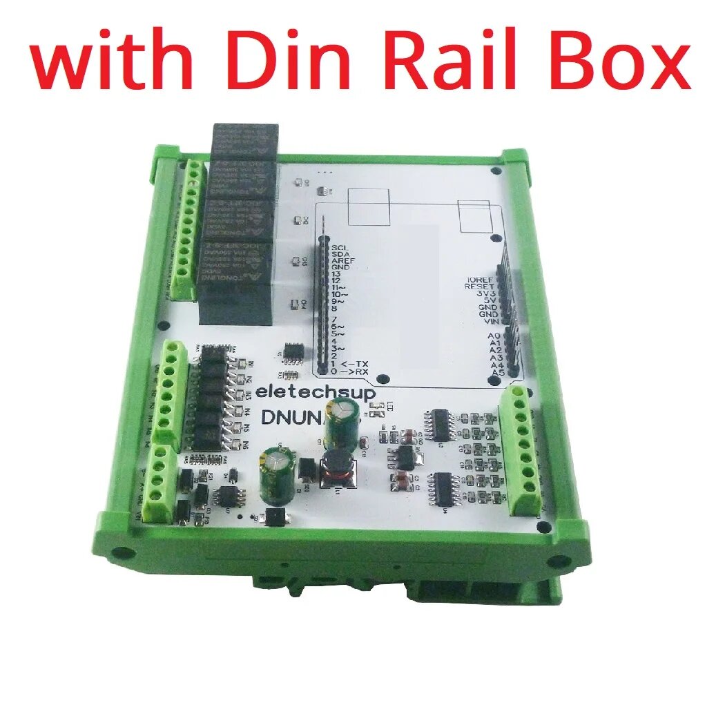 Eletechsup DNUNA16 модуль для Arduino UNO с Din Rail Box