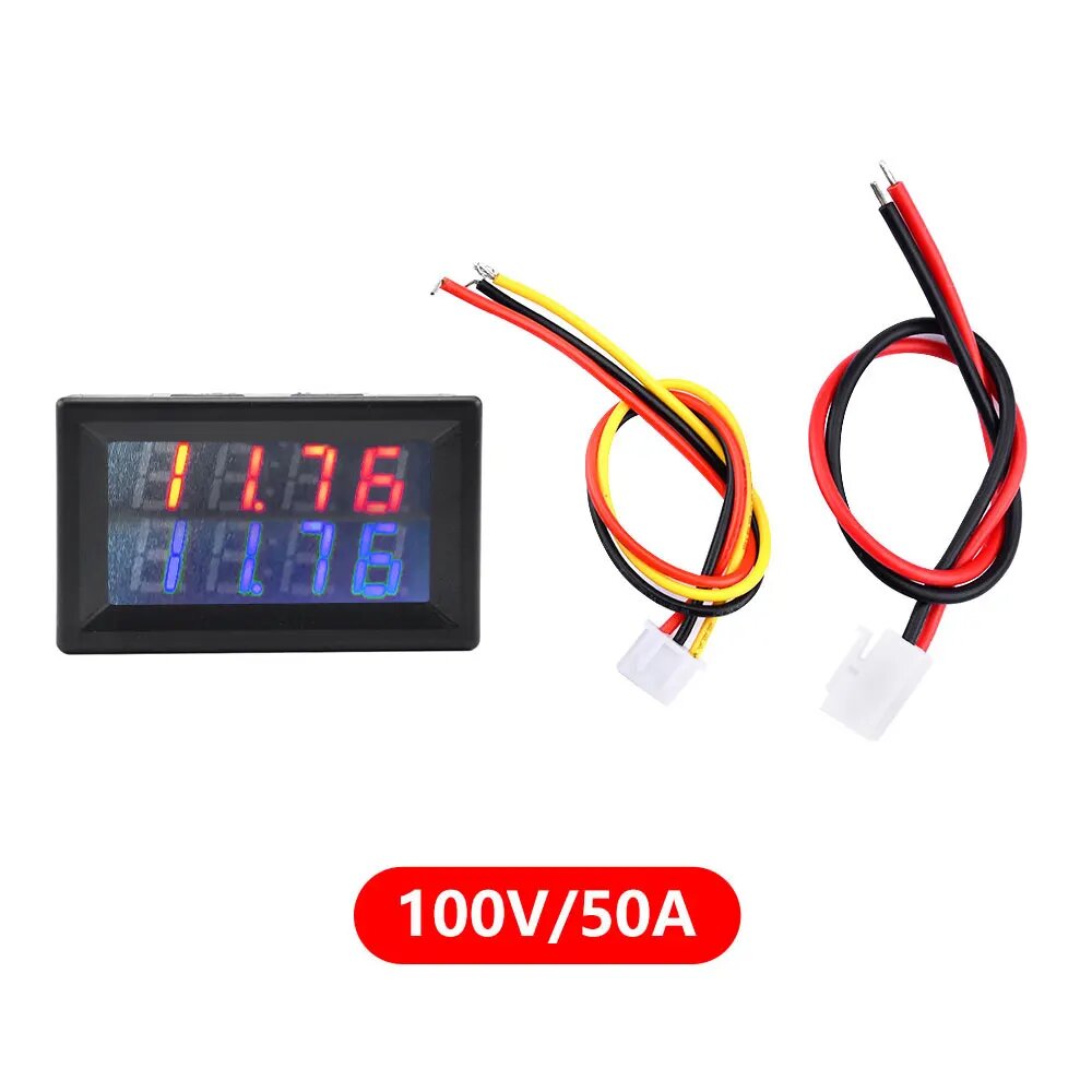 Цифровой вольтметр амперметр Gaqqee 0-200В/0-50А 100V 50A