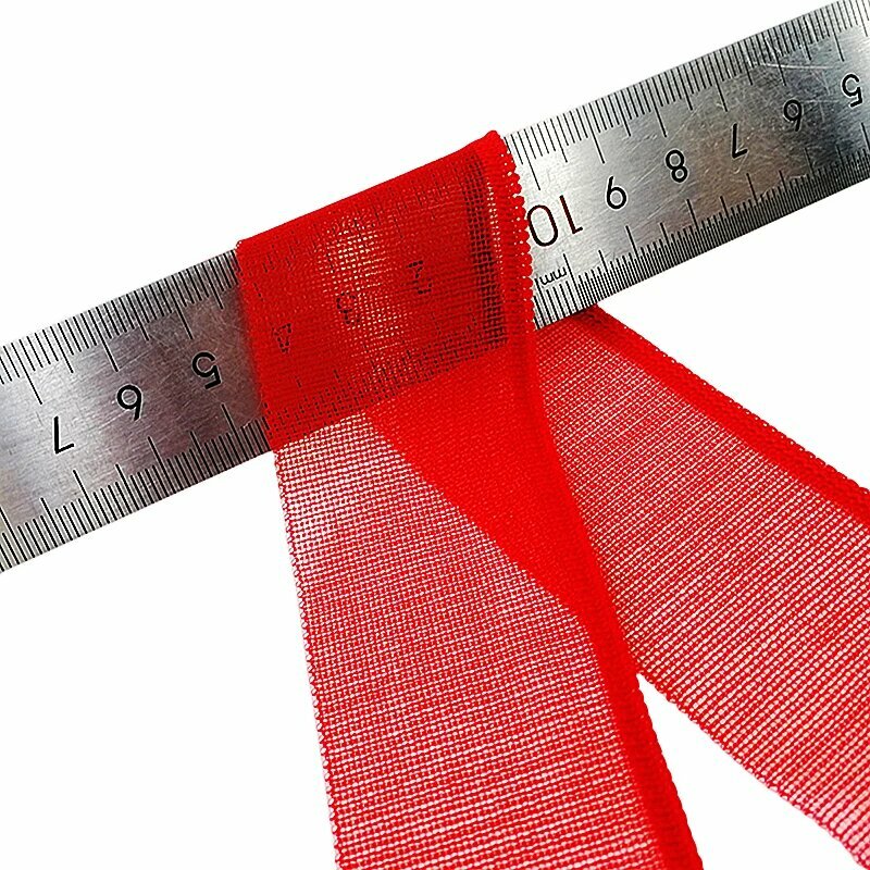 JIETAI тонкая эластичная органза для шитья Красный, red