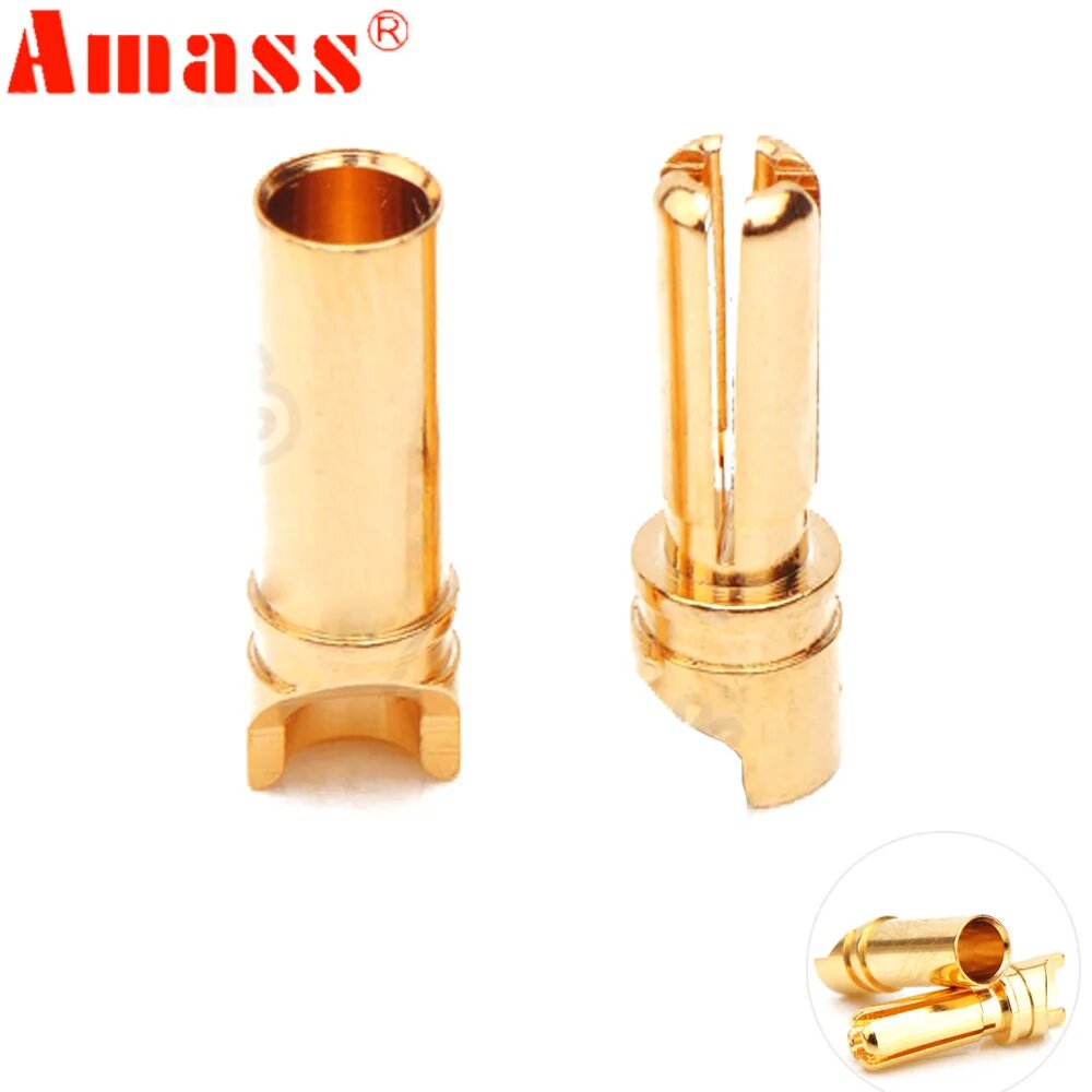 Amass 3,5 мм банан, 10 пар, цвет 10