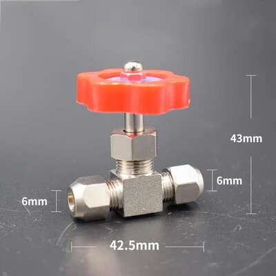 Игольчатый клапан CNZG 6мм 8мм 10мм 12мм 6mm